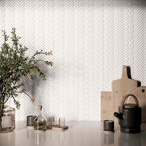 Nash White Matte Midtown Mosaic 11X11 Sheet (11 PCS) - Tiles Direct Store