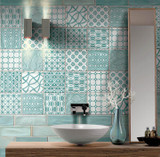 Key West Green and Wave Mix Deco 8x8 - Tiles Direct Store