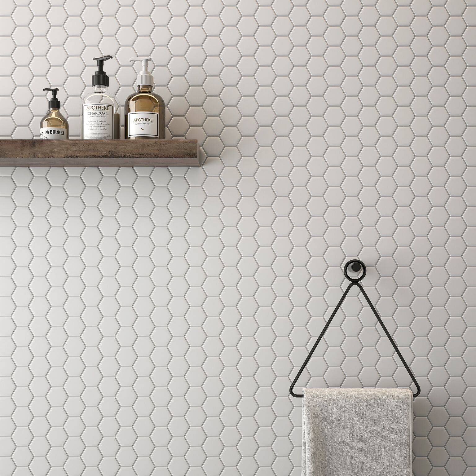 CC Mosaics Matte Hexagon White 2" Mosaic on 12x12 Sheet - Tiles Direct ...