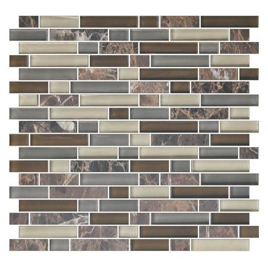 Color Appeal Tortoise Shell 5/8xRandom Mosaic - Tiles Direct Store