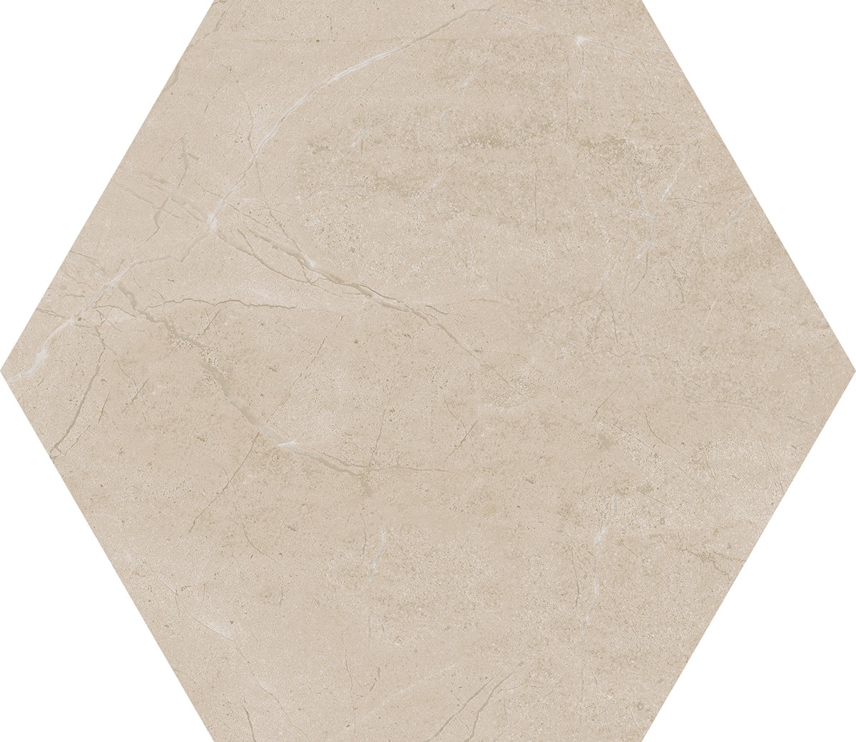 Perpetuo Elegant Beige Matte Hexagon 8" - Tiles Direct Store