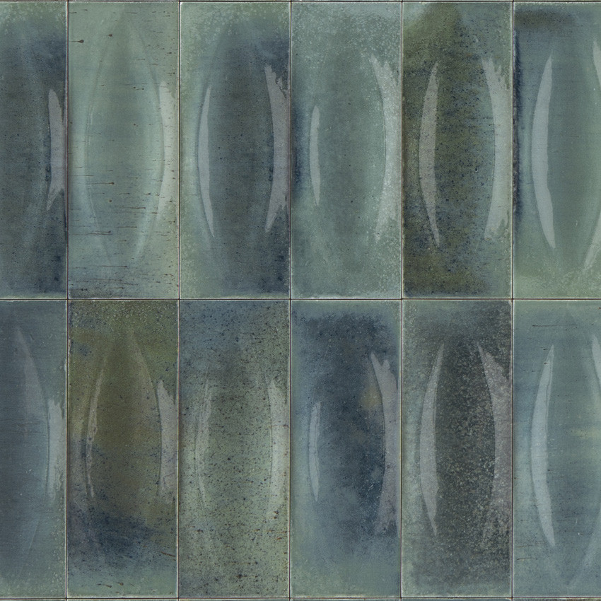 Gleeze Turchese Glossy Porcelain Struttura Eye 3D Deco 3x8 - Tiles ...