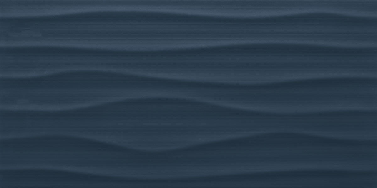 Multitude Nostalgic Blue Wave Satin Ceramic 12x24 - Tiles Direct Store