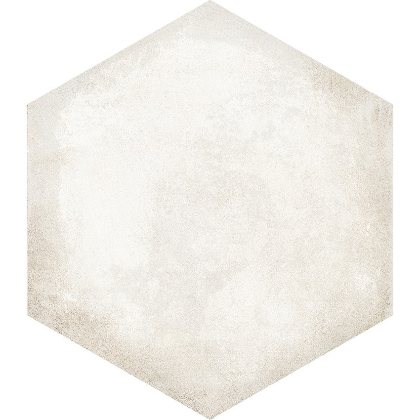 Habitania Mily White Matte Porcelain Hexagon 8x10 - Tiles Direct Store