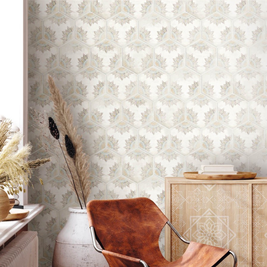 Habitania Flora Matte Porcelain Hexagon 8x10 - Tiles Direct Store