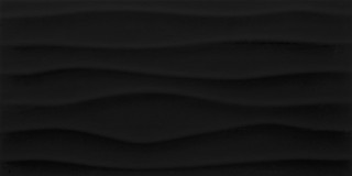 Multitude Domino Black Wave Satin Ceramic 12x24 - Tiles Direct Store