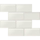 Amity White Subway Glass Tile 3x6 - Tiles Direct Store