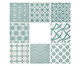 Key West Green and Wave Mix Deco 8x8 - Tiles Direct Store