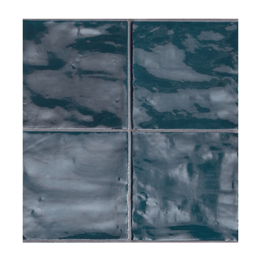 Tsquare Royal Blue Glossy Ceramic 6x6 Wall Tile - Tiles Direct Store