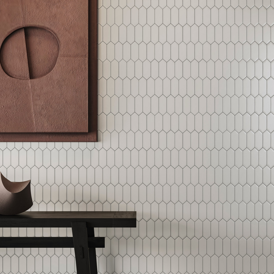 Soho Vintage Grey Matte Glazed Porcelain Picket Mosaic 2x5 - Tiles ...