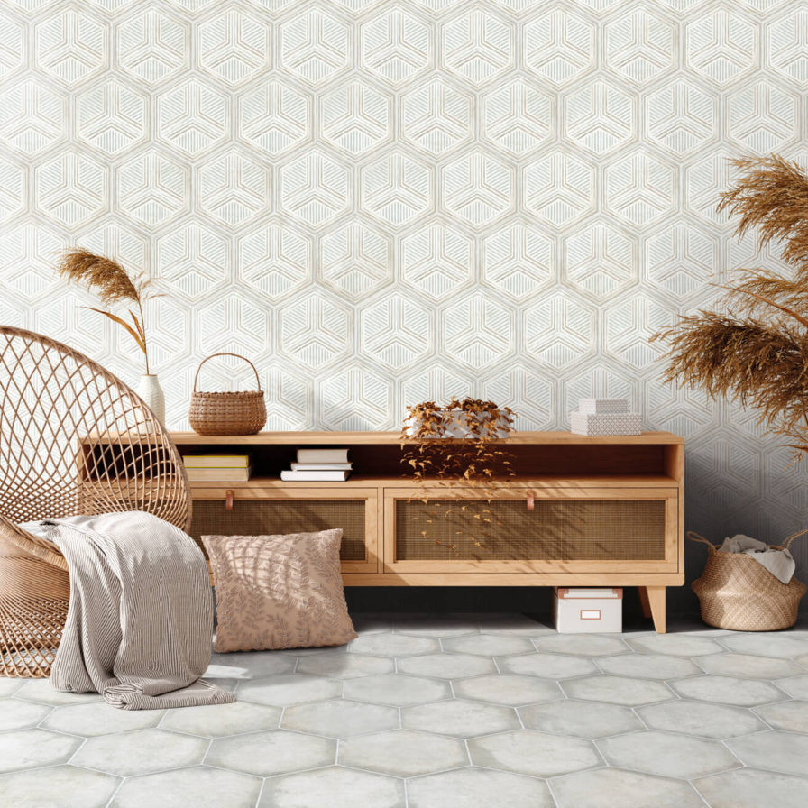 Habitania Luci Matte Porcelain Hexagon 8x10 - Tiles Direct Store