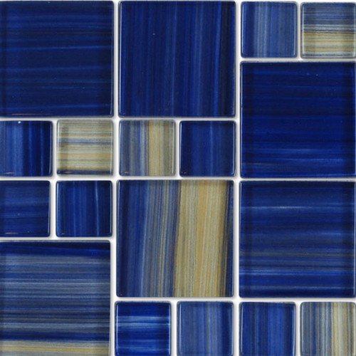 Monet Water Lilies Mixed Glass Mosaic 12x12 - Tiles Direct Store