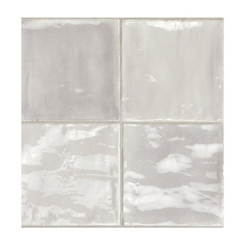 Tsquare Half Moon Glossy Ceramic 6x6 Wall Tile - Tiles Direct Store