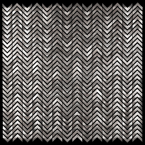 Metal Elements Grey Mini Chevron Mosaic 11.75x11.375 Sheet - Tiles ...