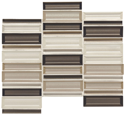 Cascading Waters Earth Tide Glass Random Straight Stacked Mosaic ...