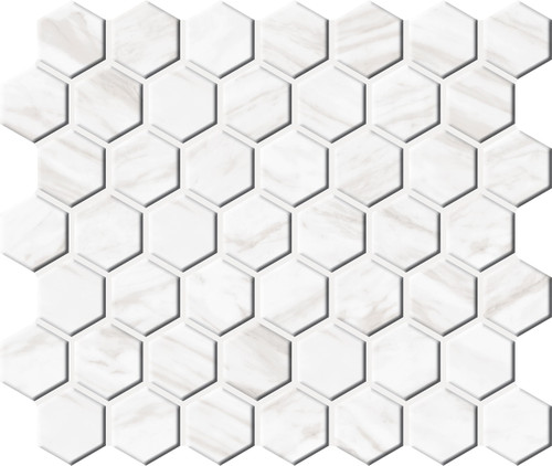 Perpetuo Timeless White Matte Hex Mosaic 1.5 - Tiles Direct Store