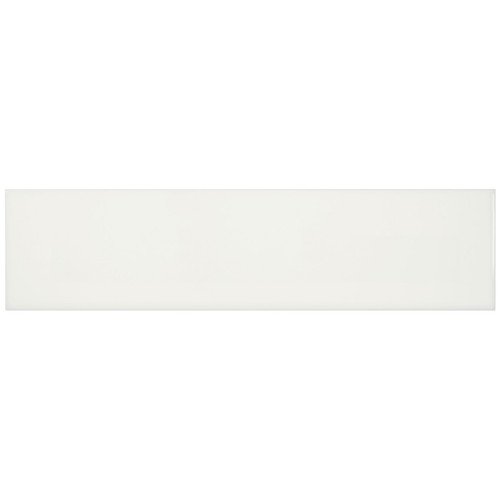 Soho Canvas White Glossy Ceramic 4x16 - Tiles Direct Store
