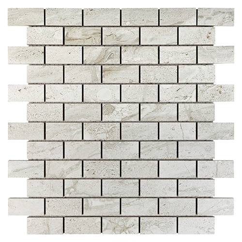 Marble Ridge Ashen Silk Matte 1x2 Mosaic (BOX OF 14 PCS) - Tiles Direct ...