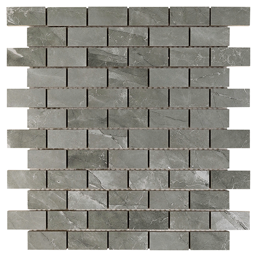 Marble Ridge Gris Naturalle Matte 1x2 Mosaic (BOX OF 14 PCS) - Tiles ...
