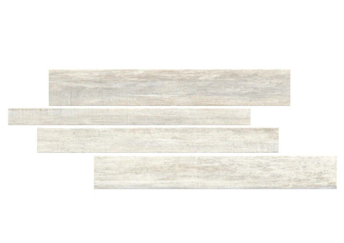 Loft Ivory Matte 6x15 Linear Mosaic - Tiles Direct Store