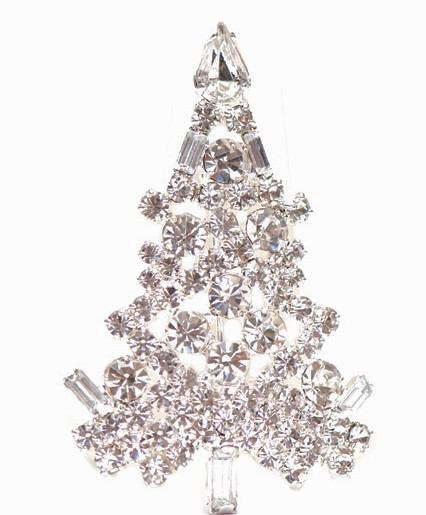 Wholesale Crystal Christmas Tree Pin