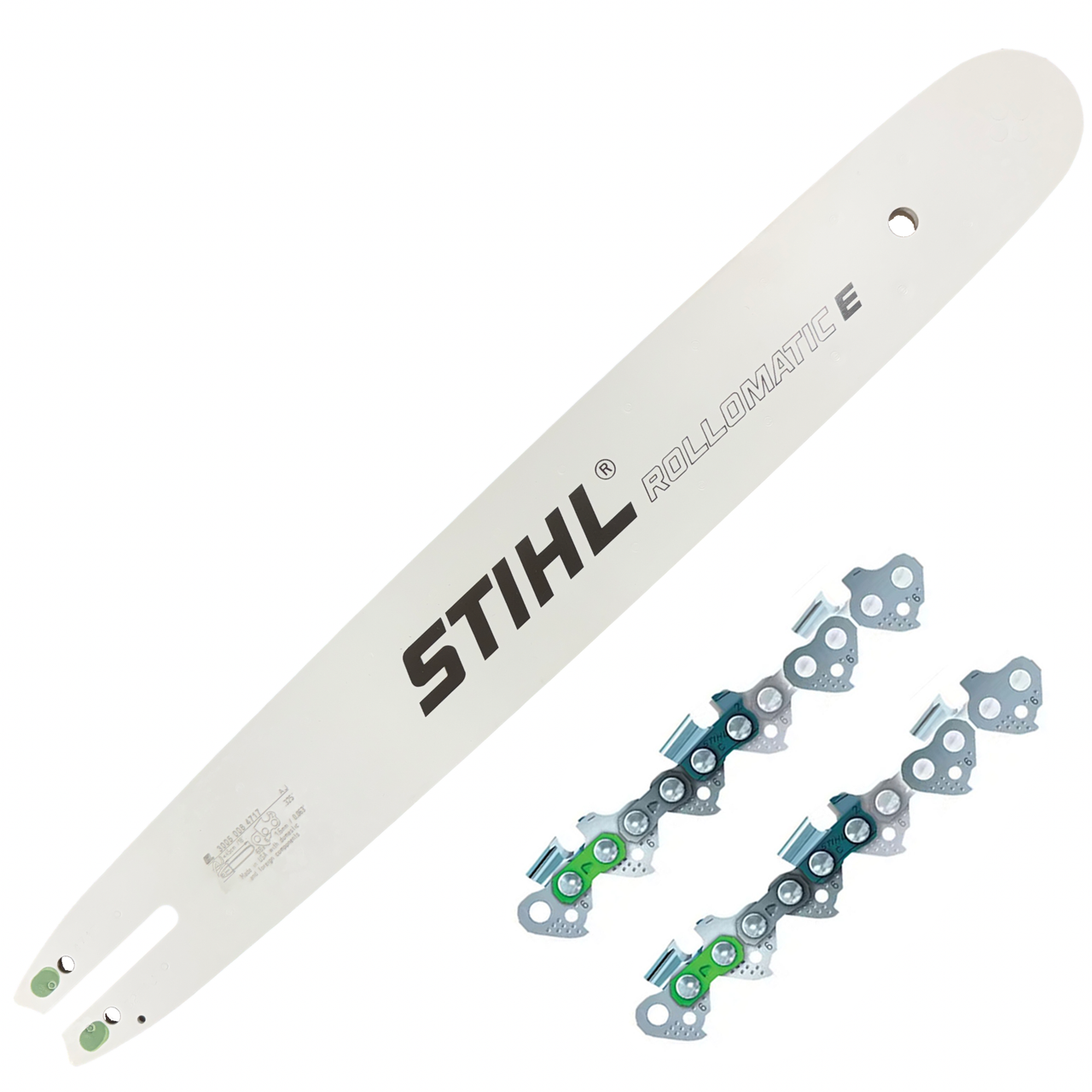 Stihl 18" Chainsaw Bar and 2 Chain Kit - 26RM3 68DL .063 .325 ...