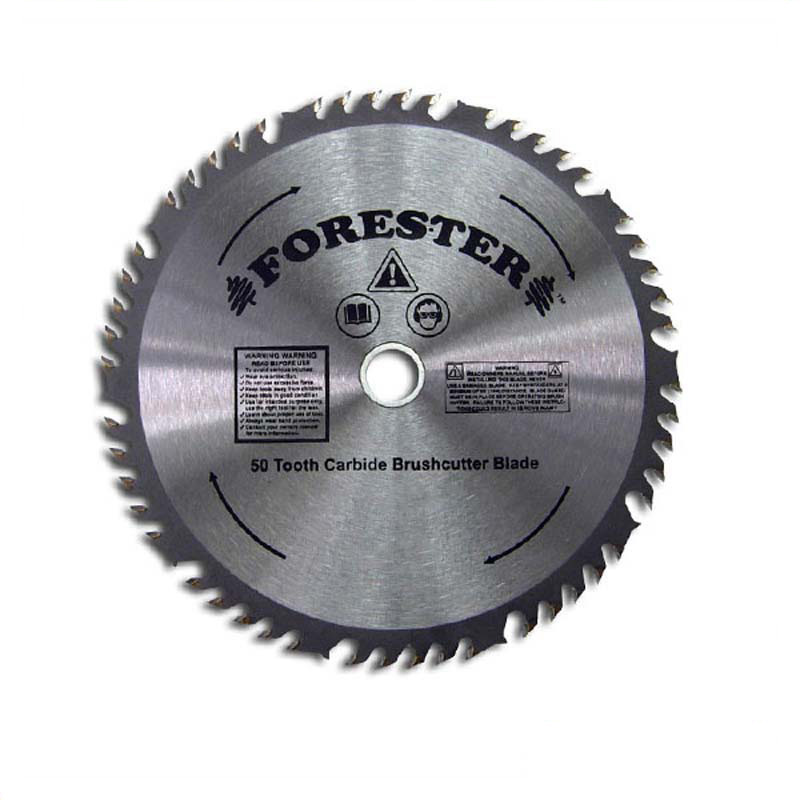 Forester 50 Tooth Carbide Tip Brush Cutter Blade - 9" x 1" / 20mm Arbor ...
