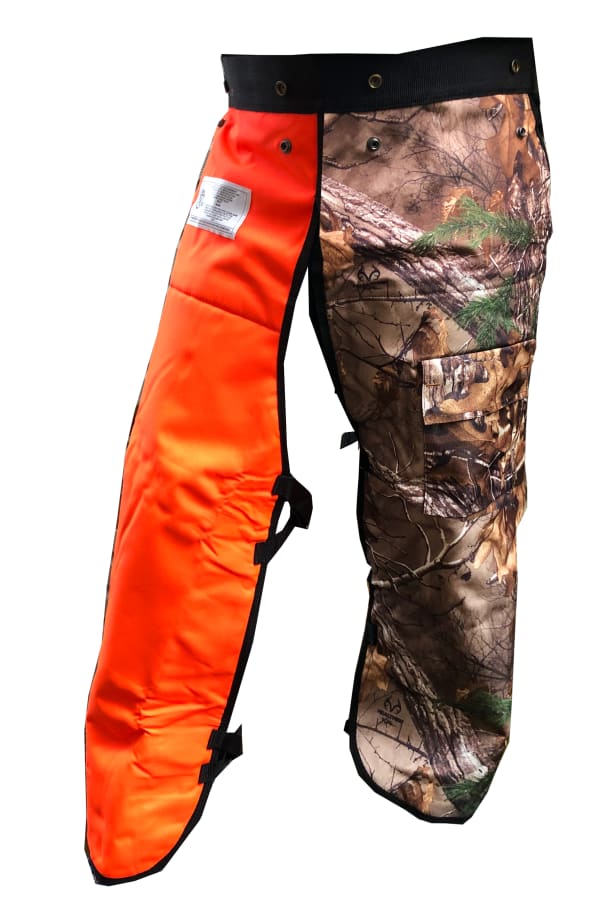 Forester RealTree® Camo/Orange Reversible Apron Style Chainsaw Chaps ...