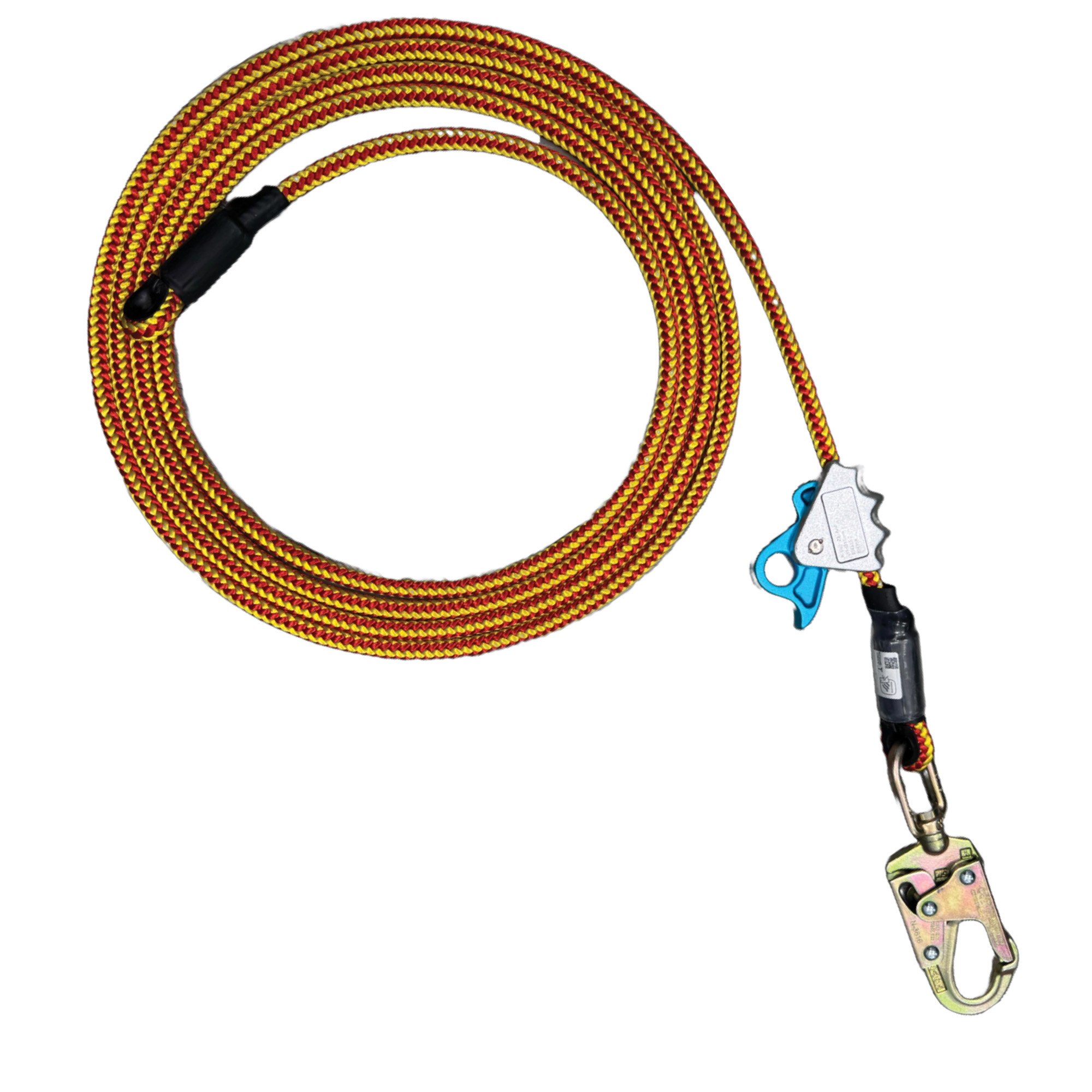 Forester Iron Braid 16' x 1/2" Wire Core Lanyard Flipline w/ Adjuster