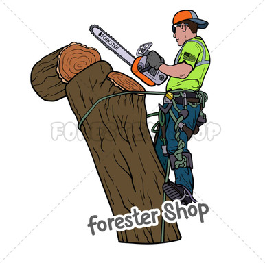 Tree Climber at Work Decal - Forester Shop