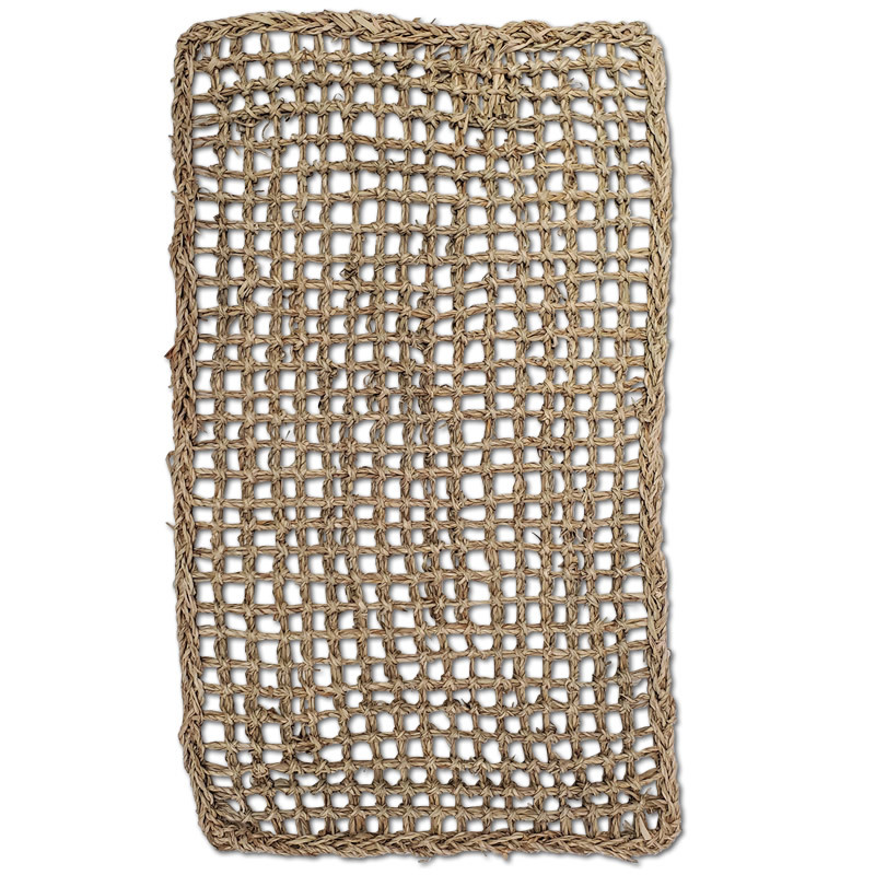 24" x 14" Natural Seagrass Mat - BirdToyBuilder.com