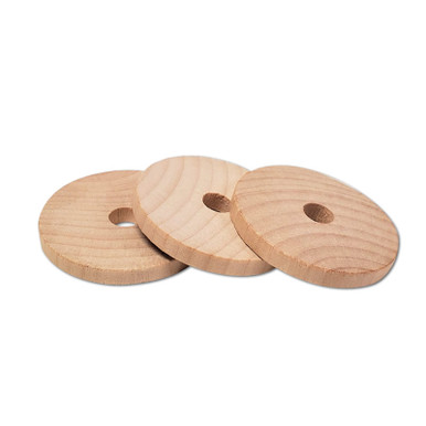 2" Natural Wood Disc- BirdToyBuilder.com