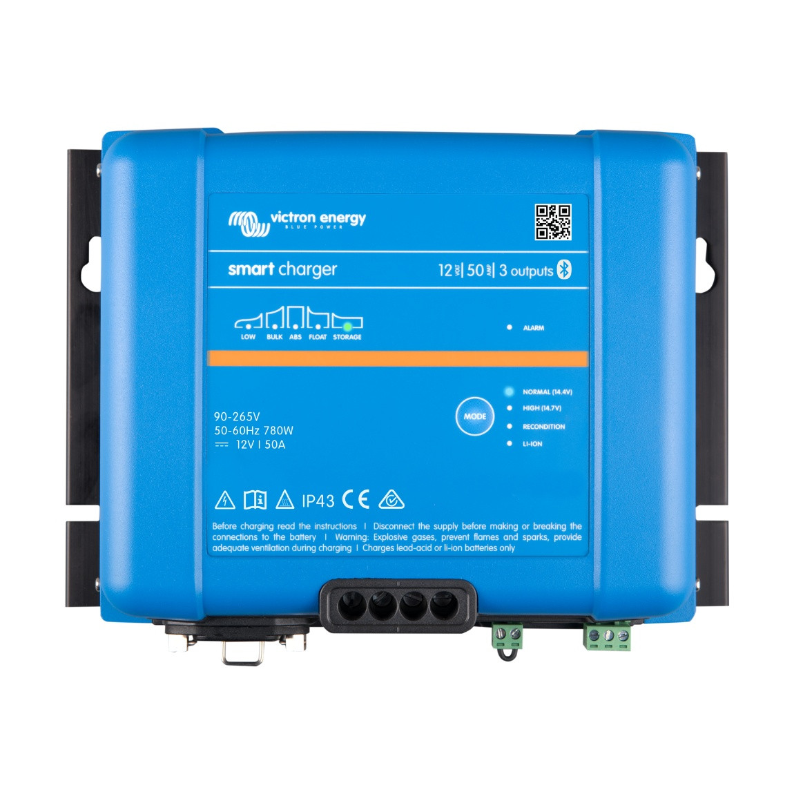 Victron Smart IP43 Battery Charger 12/50(3) 120-240V