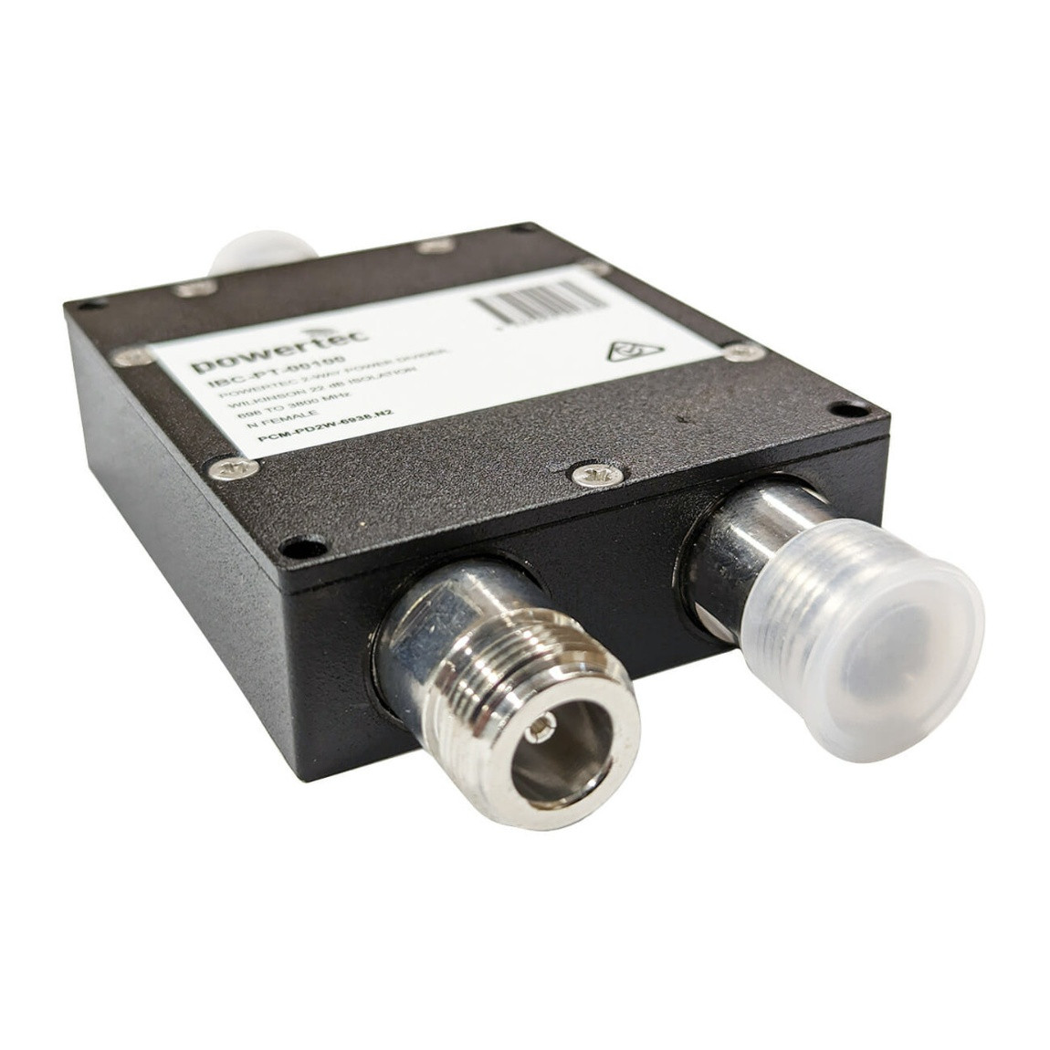Powertec RF Power Divider 2-Way, 698 to 3800 MHz, N Female, Wilkinson ...