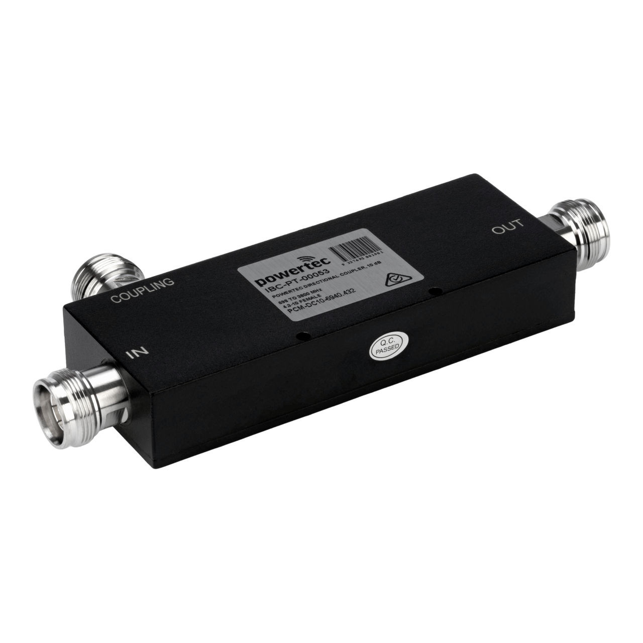 Powertec 3x3 Hybrid Combiner, 698 to 3800 MHz, 4.3-10 Female, -155 dBc