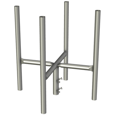 GC48 Series Galvanised Steel Headframe, 4 Sector