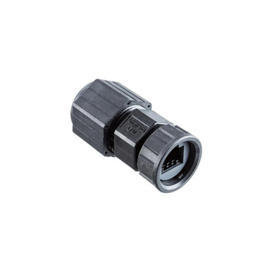 Amphenol LTW IP67 RJ45 Ethernet Feed-Thru, D-Size, Bayonet