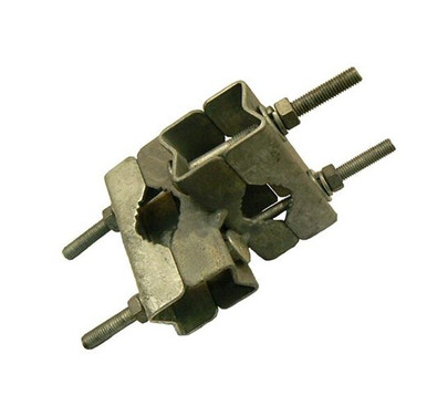 ZCG Right Angle Clamp Bracket, Galvanised Steel, 20-50mm Pole, 20-40mm ...