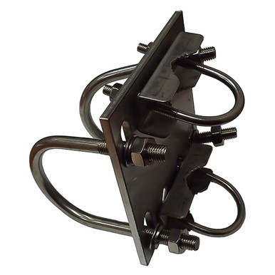 ZCG Dual Right Angle Clamp Bracket, Stainless Steel, 40-75mm Pole, 32 ...