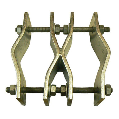 ZCG Parallel Clamp Bracket, Galvanised Steel, 40-75mm Pole, 40-75mm ...