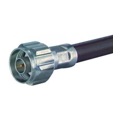 Huber+Suhner RF Coaxial Connector, N Plug, Enviroflex 393, RG225/U, RG393/U