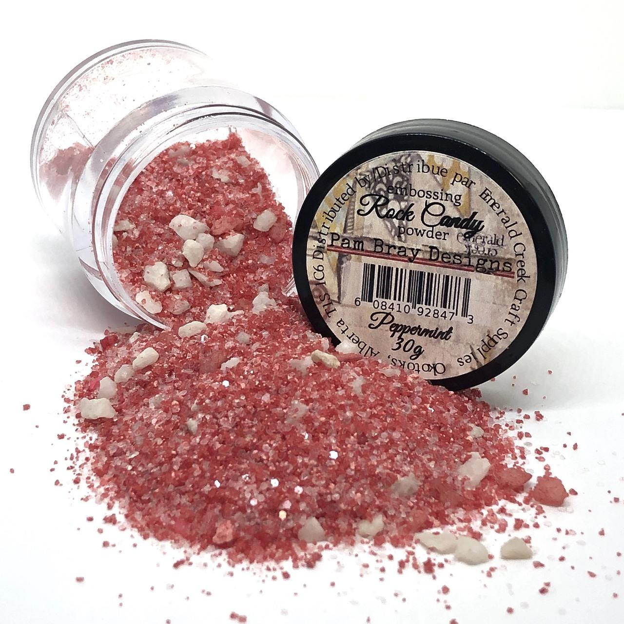 Rock Candy SPEARMINT Chunky Embossing Powder Pam Bray Designs RCPBDSP