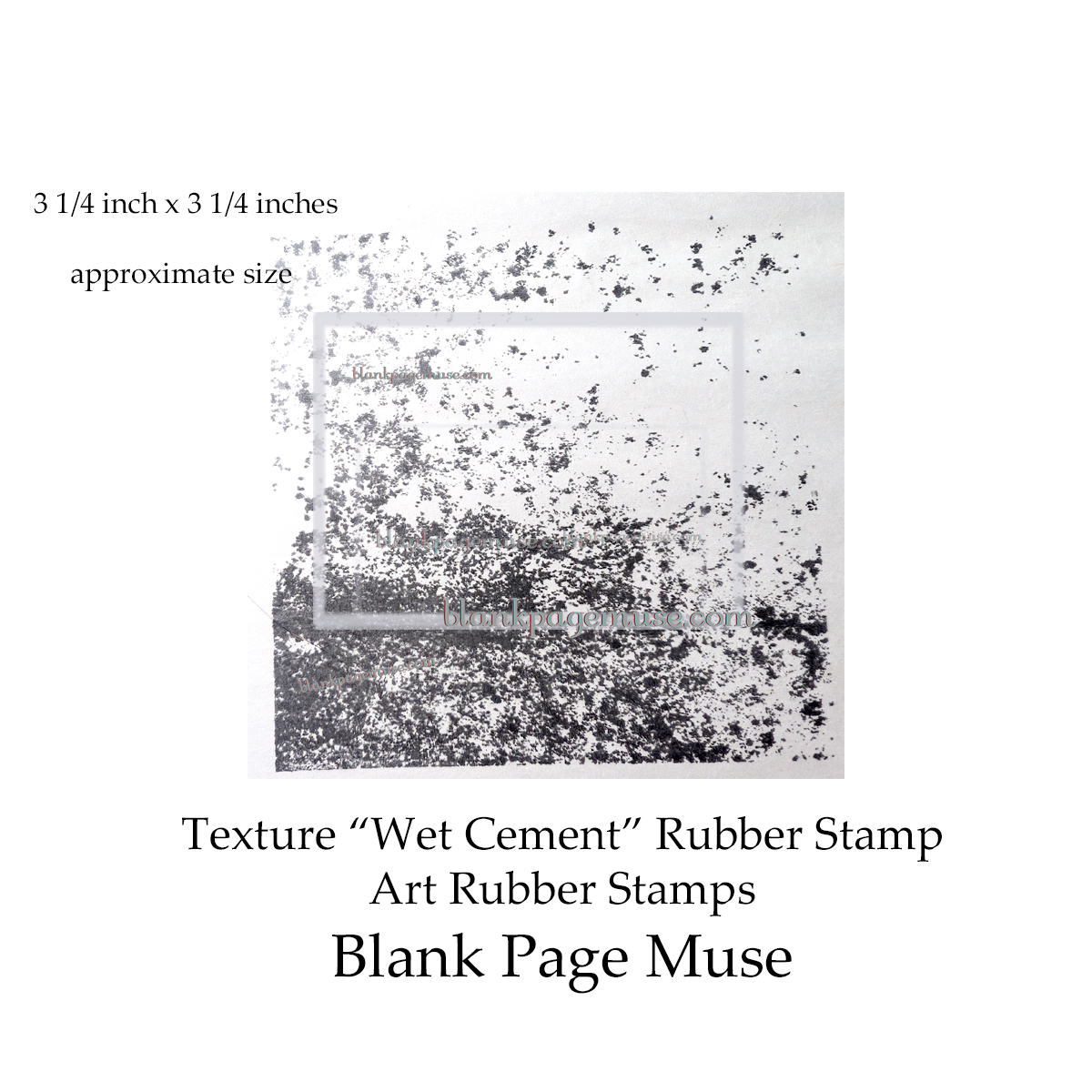 Texture Wet Cement Red Rubber Stamp IBFS1004-01 - Blank Page Muse Art ...