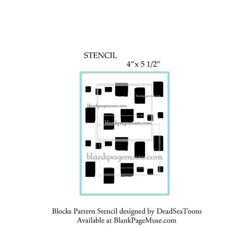 Blocks Pattern Stencil designed by DeadSeaToons DSTBlocksSt