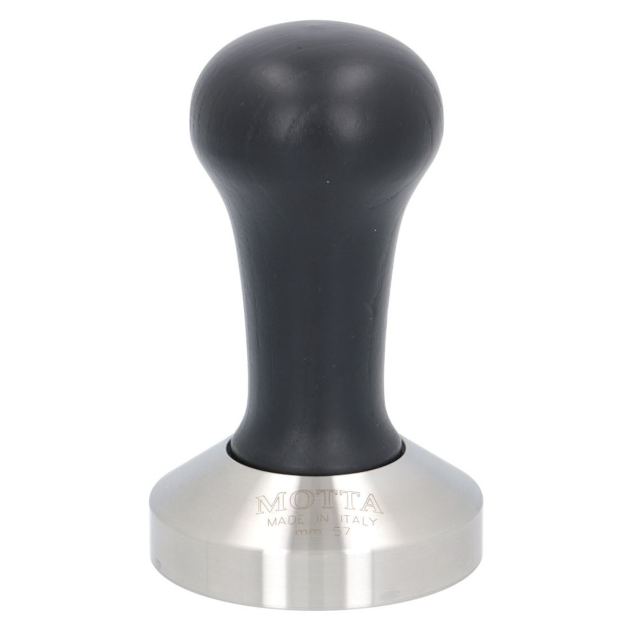 MOTTA Coffee Tamper 57mm Flat - BLACK WOOD and STAINLESS STEEL - 8170/B ...