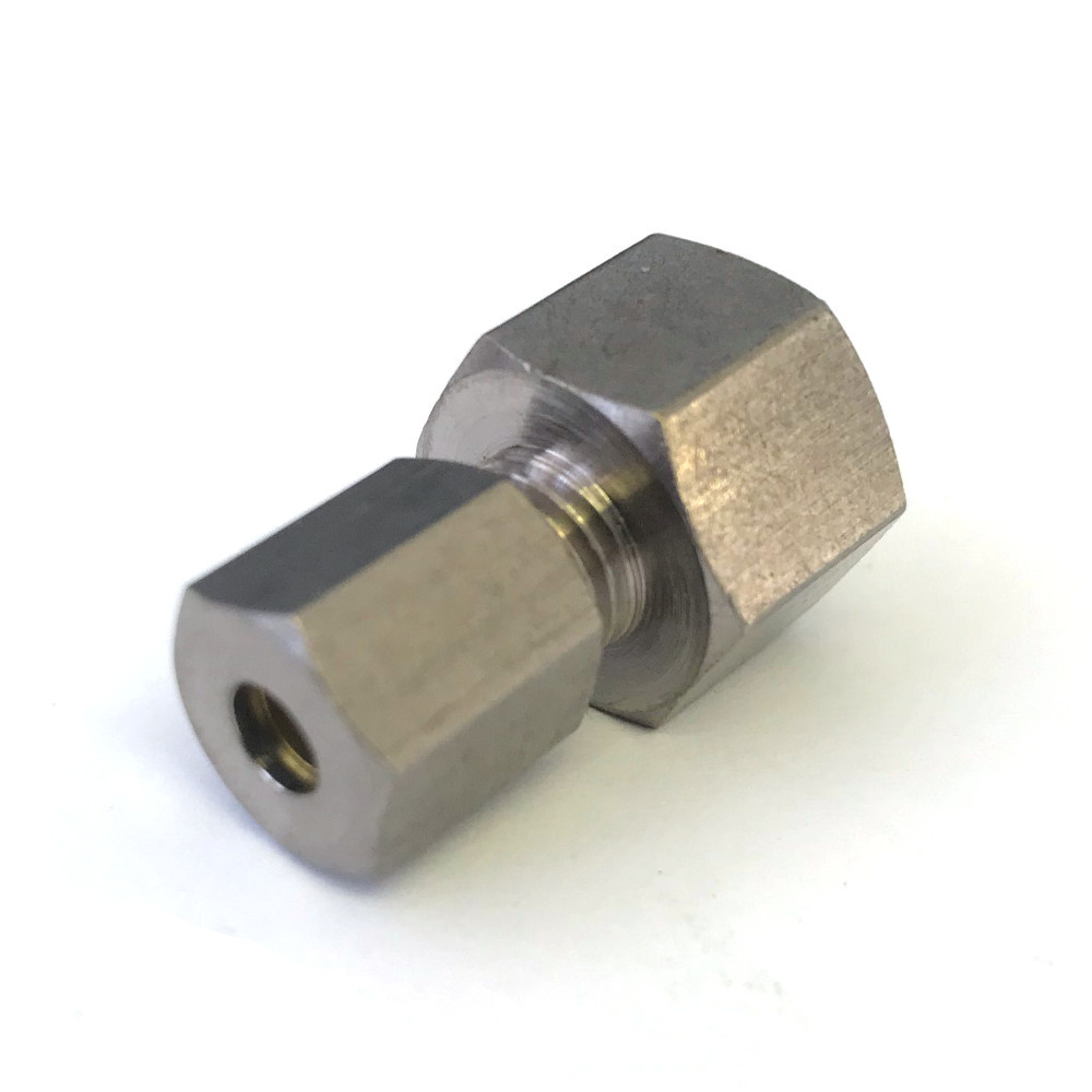 Straight Fitting M10x0.8F- 4mm Compression - ESPRESSO MACHINE COMPANY