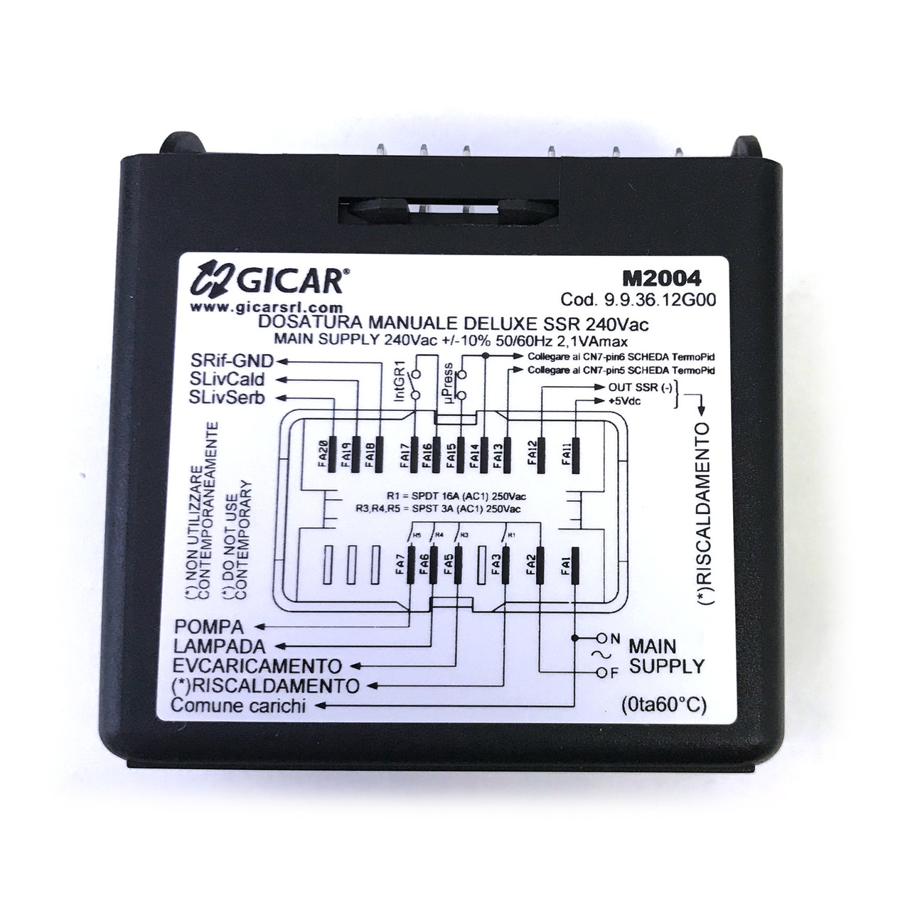 Control Box - Water Level Auto-fill Regulator - GICAR 9.9.36.12G00 ...