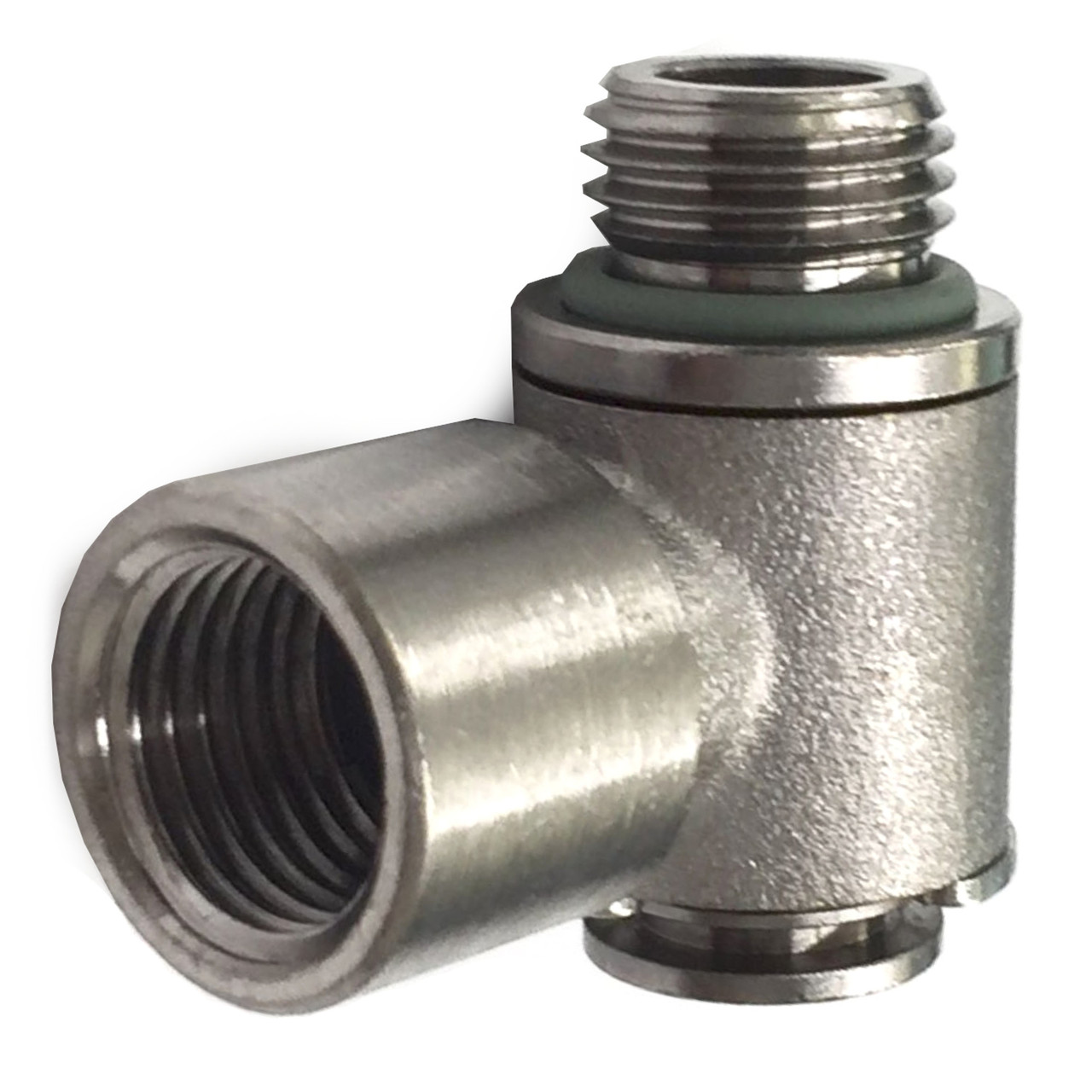 Fitting Elbow L-Shaped 90 Degree - Rotating - 1/4" BSPF - 1/4" BSPM ...