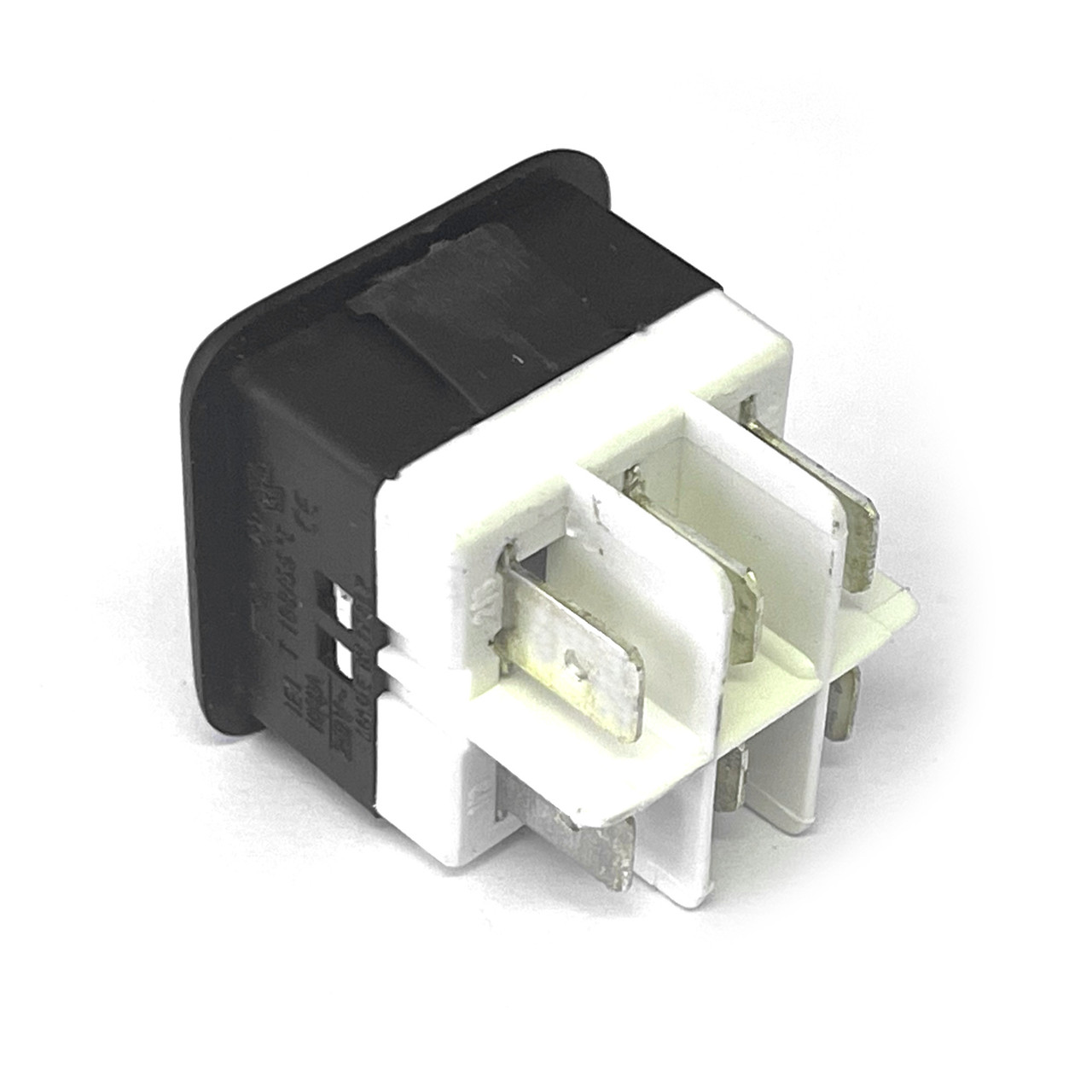 Black DPST Deviator Switch "I" "II" ON-ON - Hole 25mm x 25mm - 250V ...