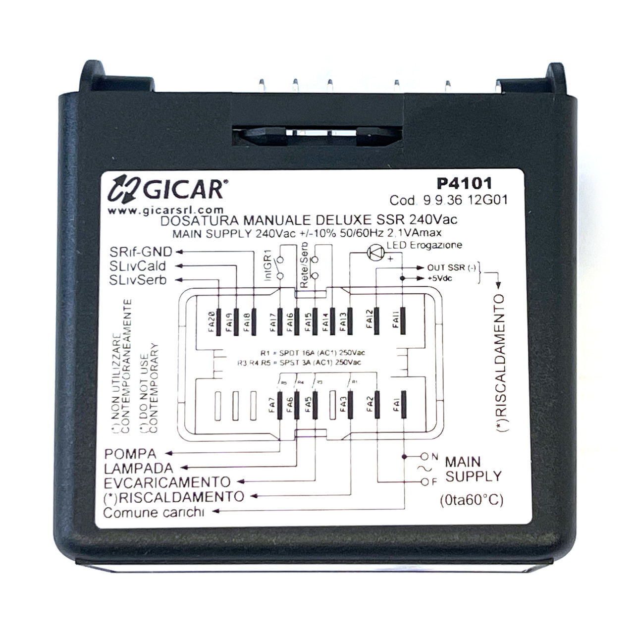 Control Box - Water Level Auto-fill Regulator - GICAR 9.9.36.12G01 ...
